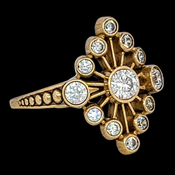 ATOMIC DIAMOND SOLITAIRE WEDDING, ENGAGEMENT OR STATEMENT RING - Celtic ...